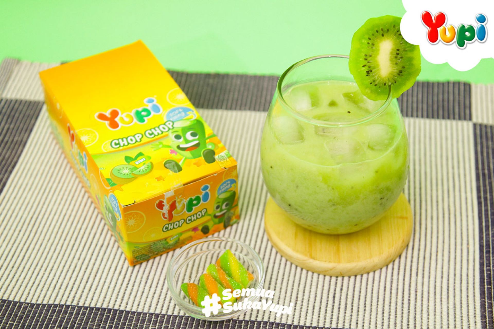 Iced Sparkling Kiwi Matcha